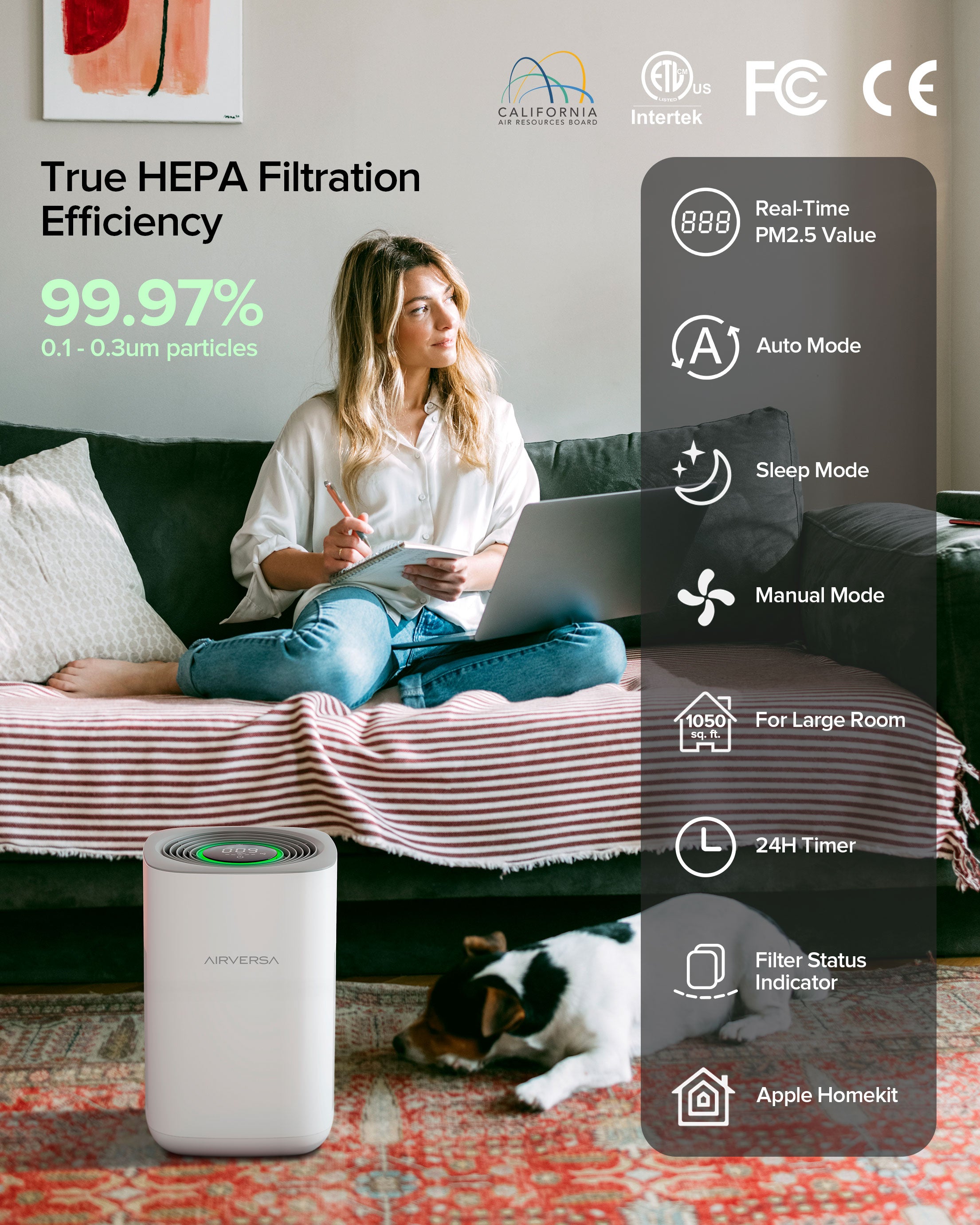 Purelle Smart Air Purifier (AP2) - Apple Home – AIRVERSA